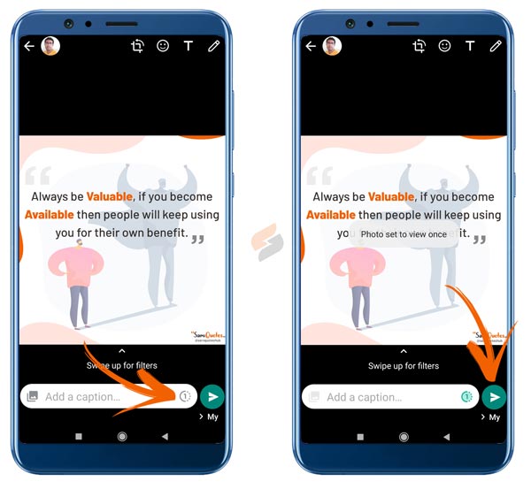 How to use the WhatsApp view once feature? - Tech Specs Mart
