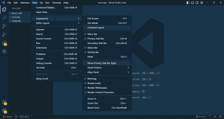 VS Code Sidebar: Left or Right? How to Change the Position - Tech Specs ...